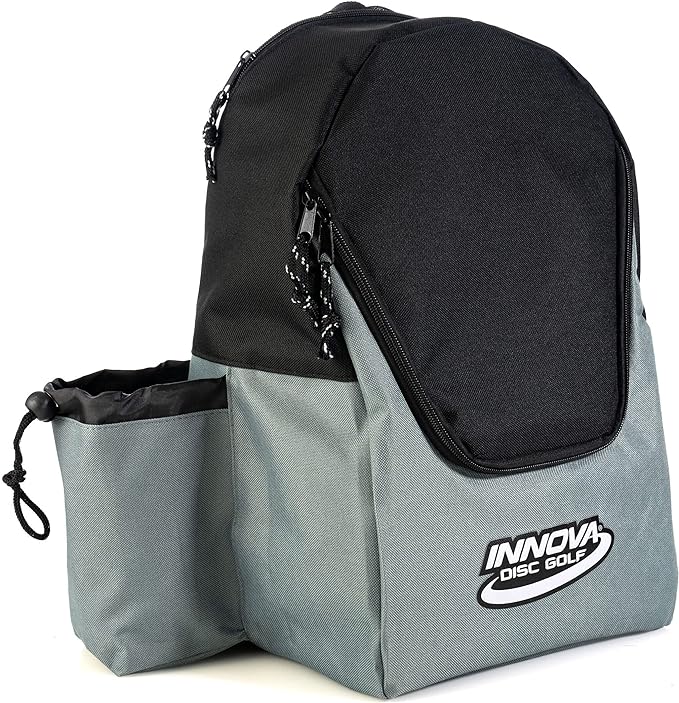 Innova Discover Disc Golf Backpack - Black/Grey - Flying Disc Store