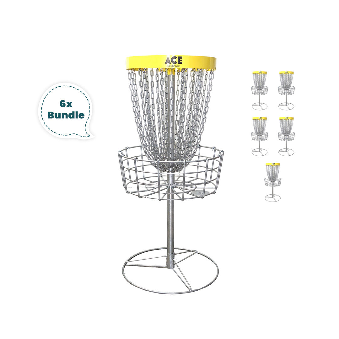 RAD Ace V2 Disc Golf Baskets Bundle of 6 - Flying Disc Store