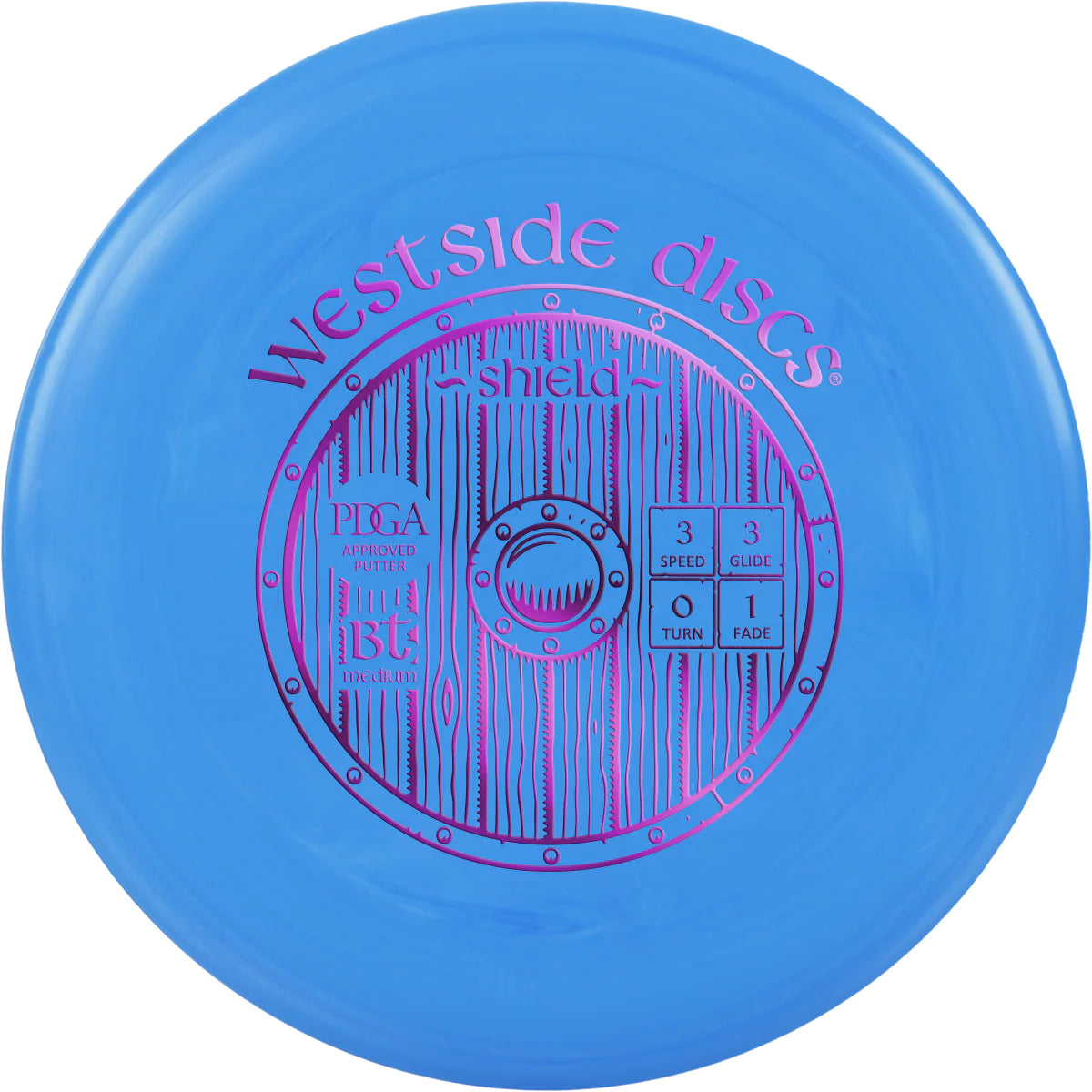 Westside Discs BT Medium Shield - Blue / 173+g - Flying Disc Store