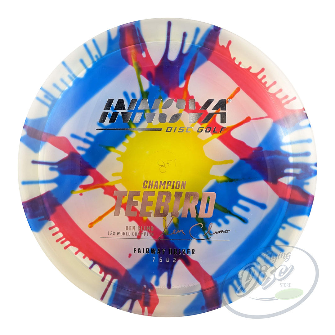 Innova I-Dye Champion Teebird - Blue and Red Hashtag / 170g - Flying ...