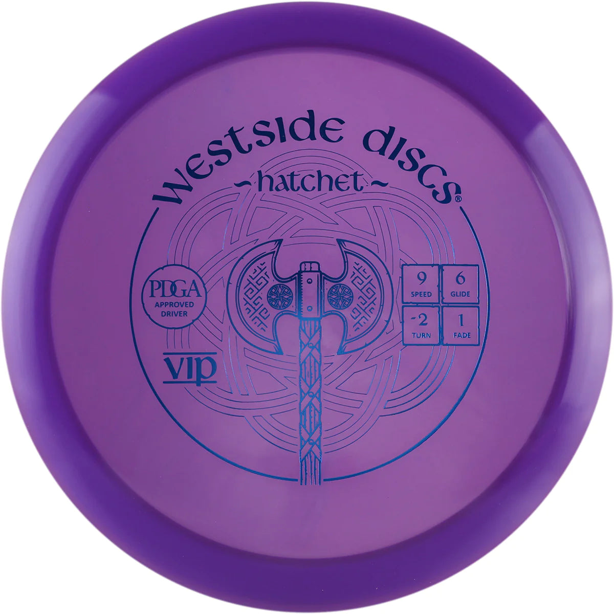 Westside Discs VIP Hatchet - Purple / 173-176g - Flying Disc Store