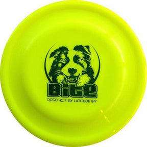 Latitude Bite - Opto Plastic Dog Disc - Yellow - Flying Disc Store