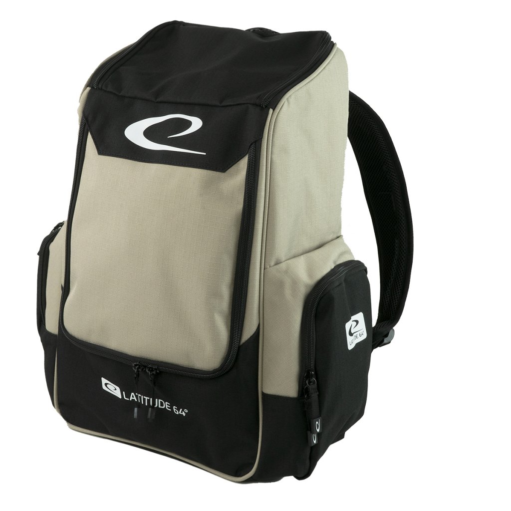 Latitude 64 Core Backpack - Black / Sand Beige - Flying Disc Store